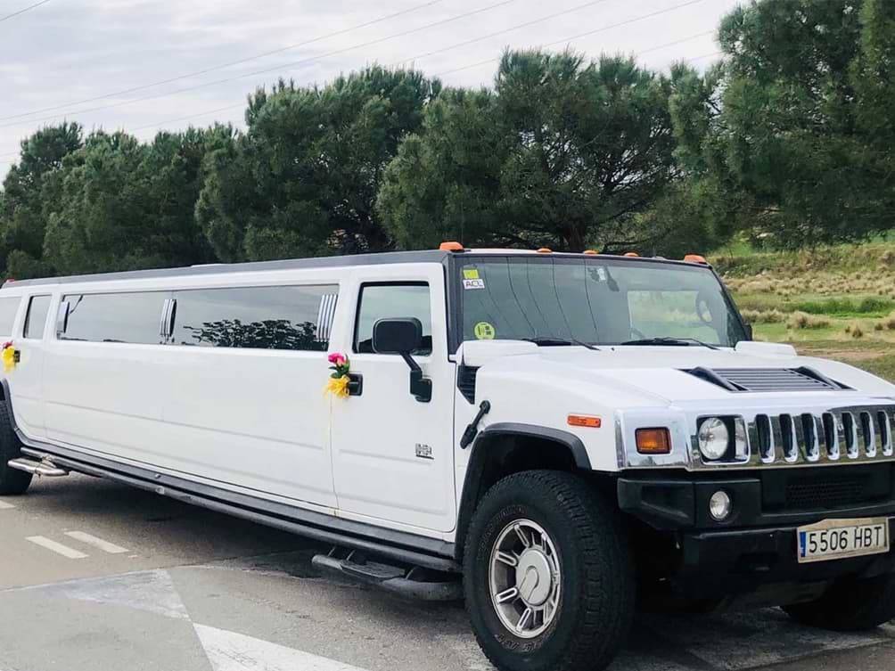 Limusina Hummer Blanca - Limusinas Premium Barcelona